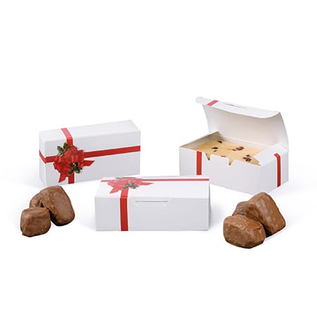 1/2 lb Ribbon & Holly Candy Box — Cake and Candy Supply