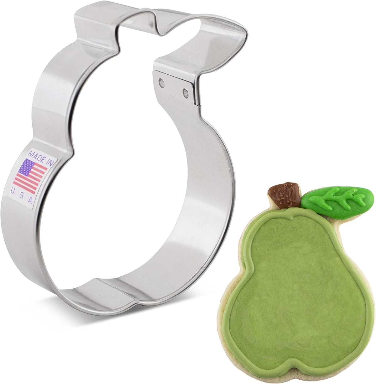 Ann Clark Pear Fruit Cookie Cutter, 3.5" — Cake and Candy Supply