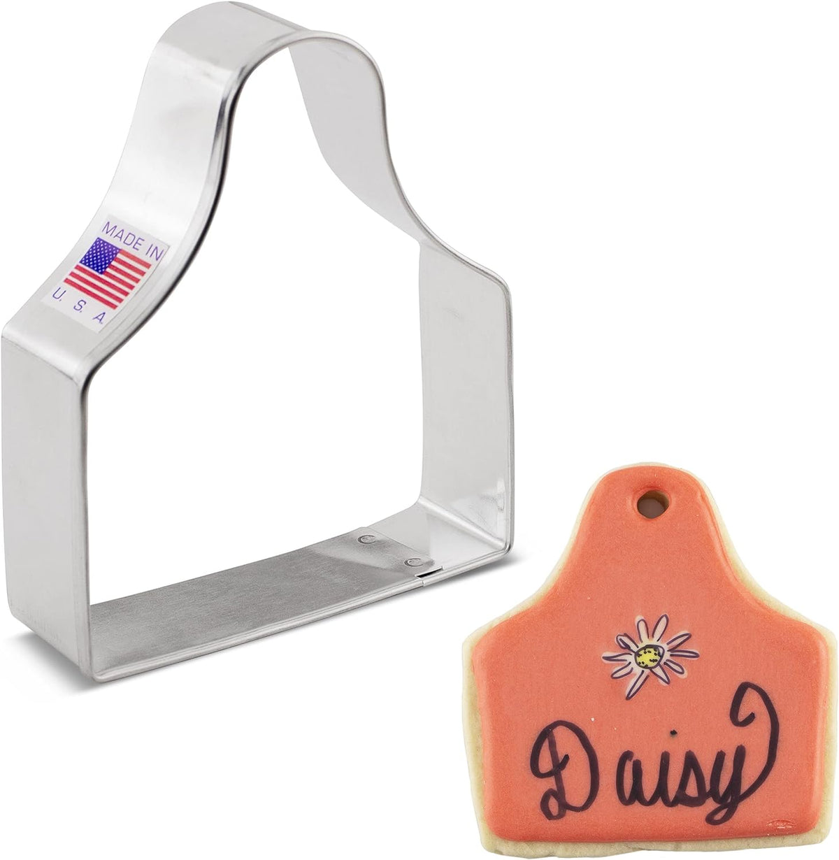 Ann Clark Cow Sheep Animal Ear Tag Cookie Cutter, 3.25" Gift and Prese ...