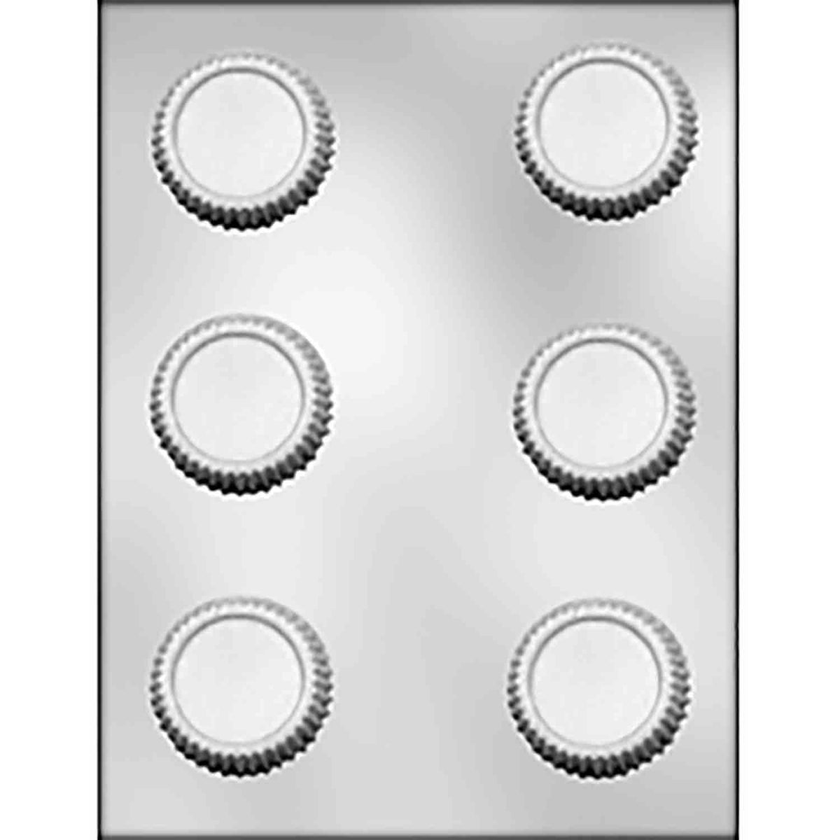 CK Products Fancy Big 2" Candy Cup Chocolate Mold — Cake and Candy Supply