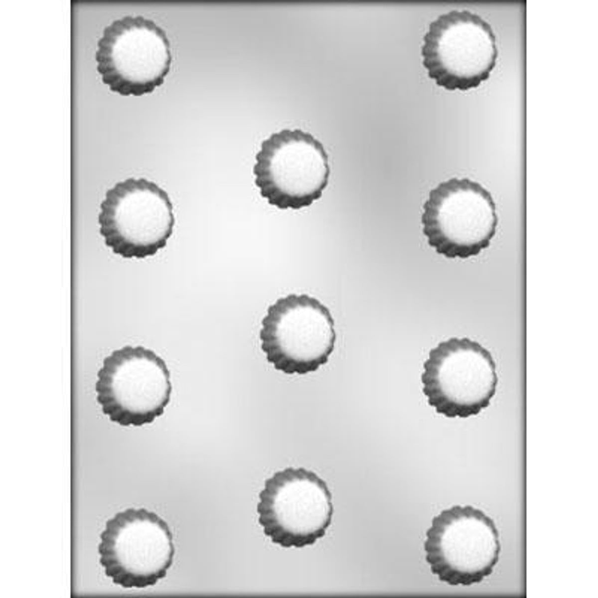CK Products 1 1/8" (Top) FLUTED CHOCOLATE CANDY MOLD — Cake and Candy ...