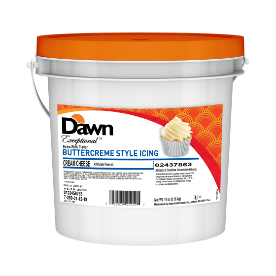 Dawn Extra Rich Exceptional Flavor Cream Cheese Buttercreme Icing 18lb ...
