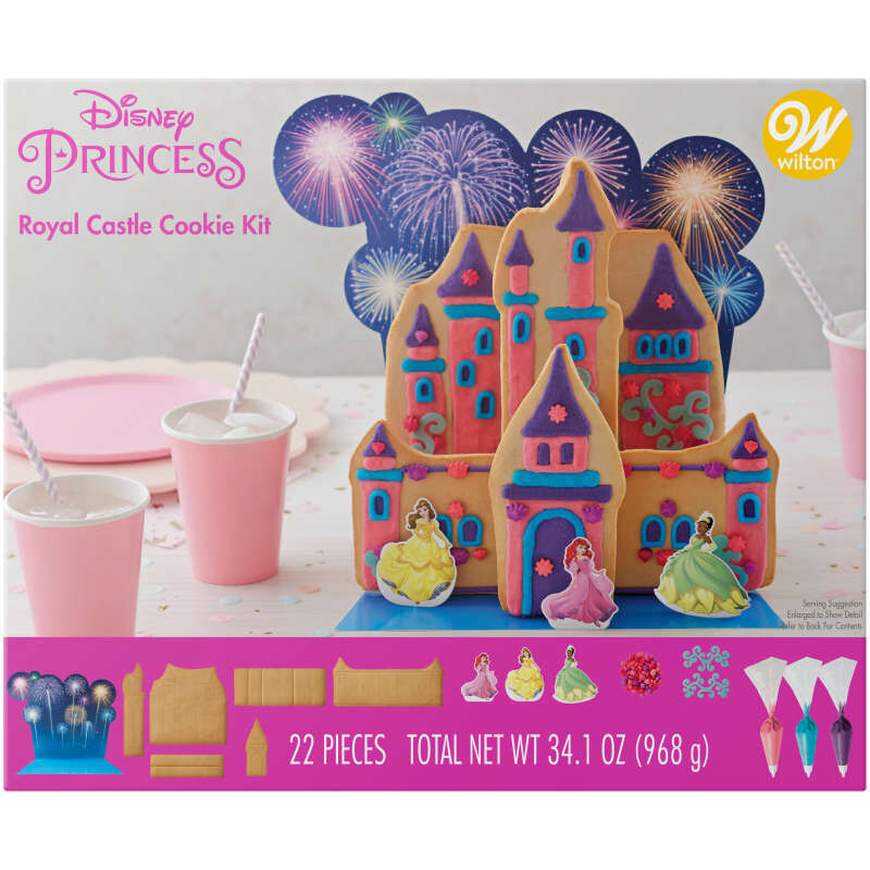Wilton Disney Princess Royal Castle Cookie Decorating Kit Featuring Ar ...