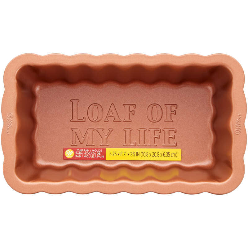 Wilton 8-Inch Copper Scalloped Loaf Pan Loaf Of My Life — Cake and ...