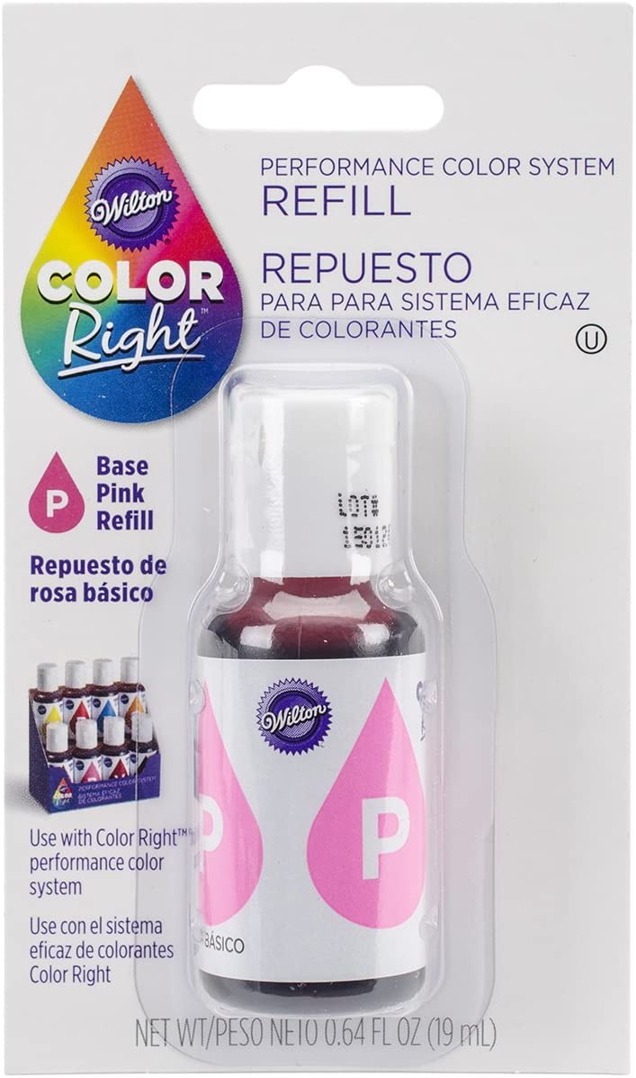 Wilton Right Food Color System Refill, .07 oz, Pink — Cake and Candy Supply