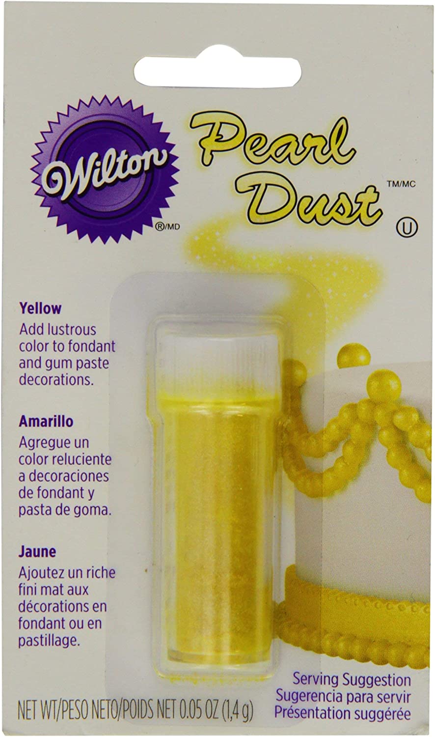 Wilton Yellow Color Dust, 0.05 oz. — Cake and Candy Supply