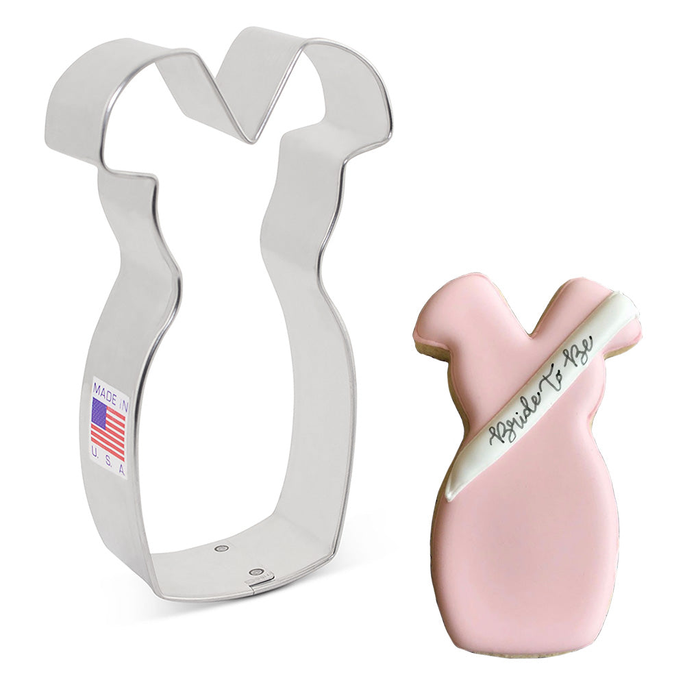 Ann Clark Fitted Wedding prom birthday Dress Cookie Cutter — Cake and ...