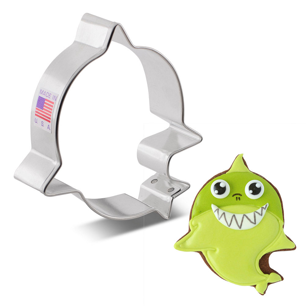 Ann Clark Little Baby Shark Cookie Cutter, 3.75" — Cake and Candy Supply