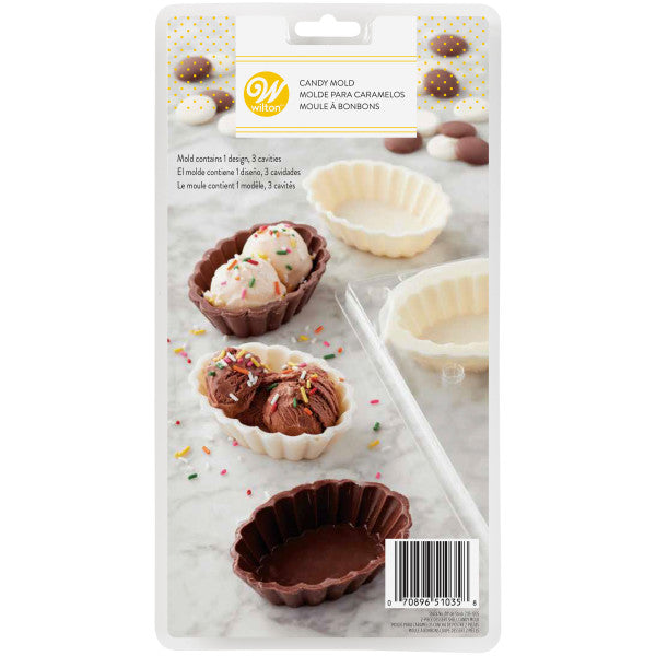 Wilton Dessert Shell Candy Mold, 2-Piece — Cake and Candy Supply