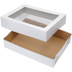 Wilton 19 x 14-Inch White Cake Boxes with Windows, 2-Count — Cake and ...