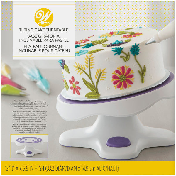 Wilton Tilt-N-Turn Ultra Cake Turntable - Cake Decorating Stand — Cake ...