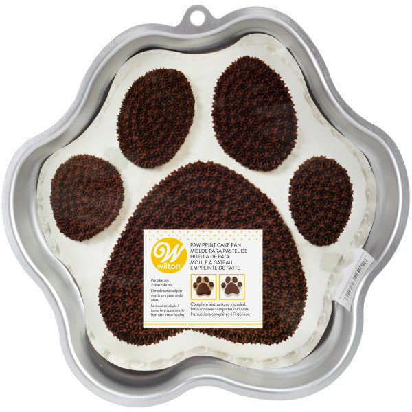Wilton Animal Paw Print Cake Pan, Dog, Bear, Cat — Cake and Candy Supply