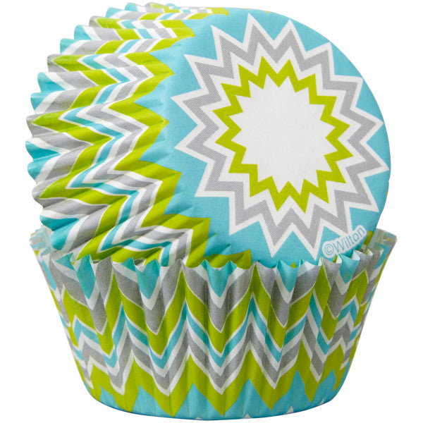 Wilton Chevron Cupcake Liners, 75-Count — Cake and Candy Supply
