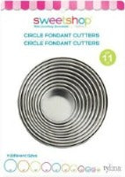 Tool Sweetshop Baking Circle Fondant Cutters 11 Piece — Cake and Candy ...