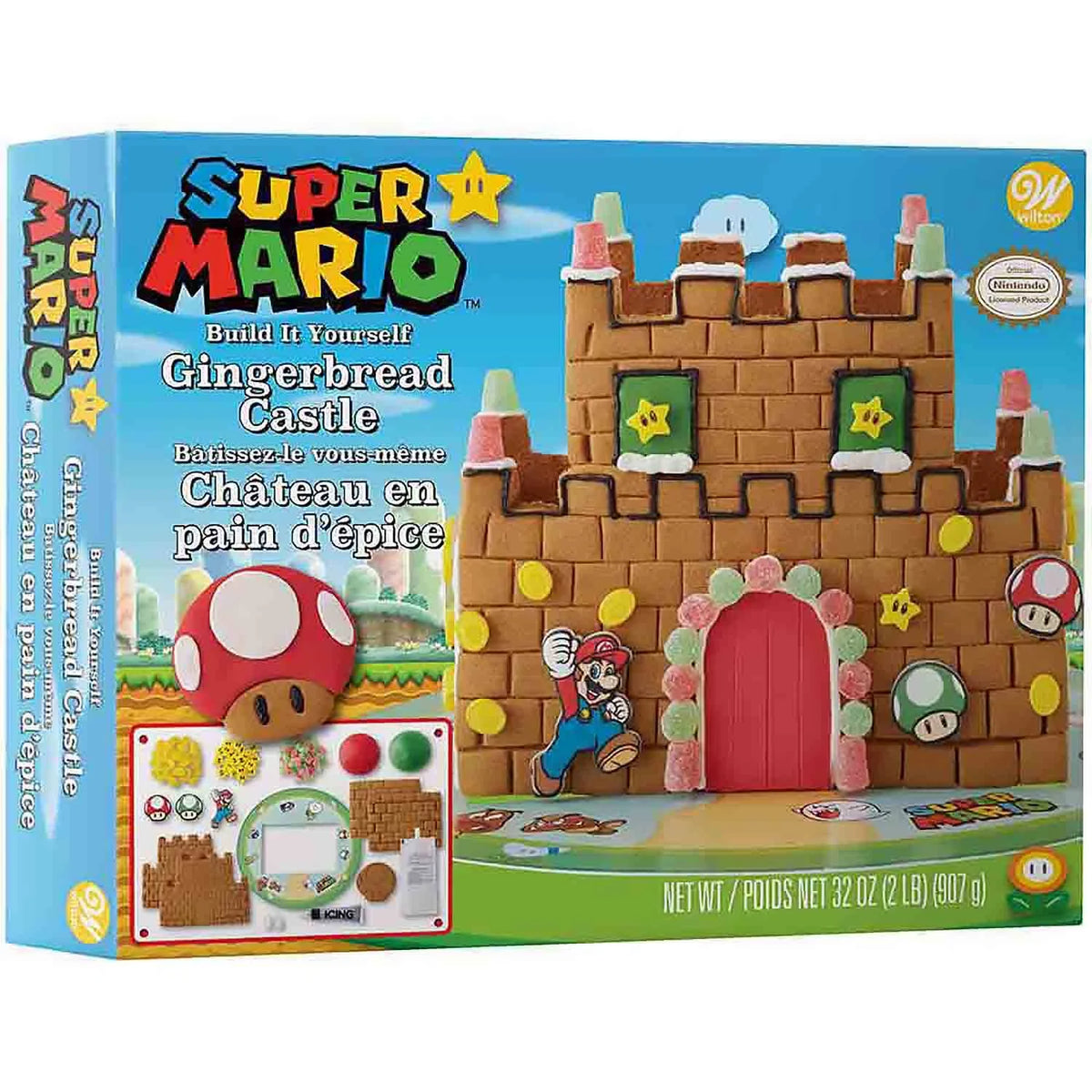 Wilton Build-it-Yourself Super Mario by Nintendo Gingerbread Castle De ...