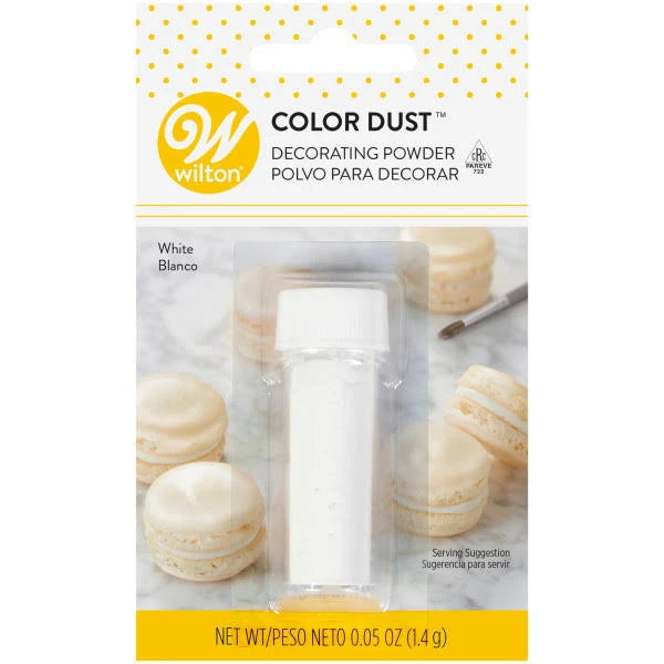Wilton White Color Dust, 0.05 oz. — Cake and Candy Supply