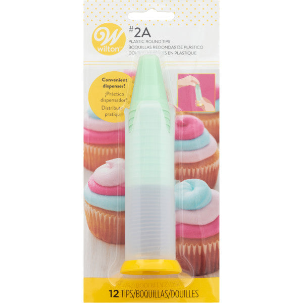 Wilton Pop-Up Piping Tip Dispenser with 12 Disposable Piping Tips, Tip ...