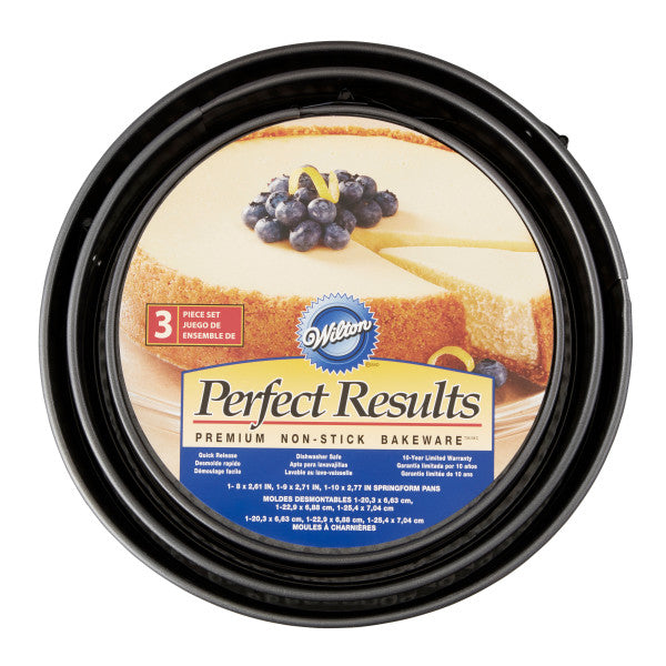 Wilton Springform Pan Set, 3-Piece — Cake and Candy Supply