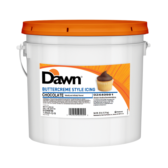 Dawn Chocolate Buttercreme Icing 28 lb. pound tub Ready to Use Cake Ic — Cake and Candy Supply