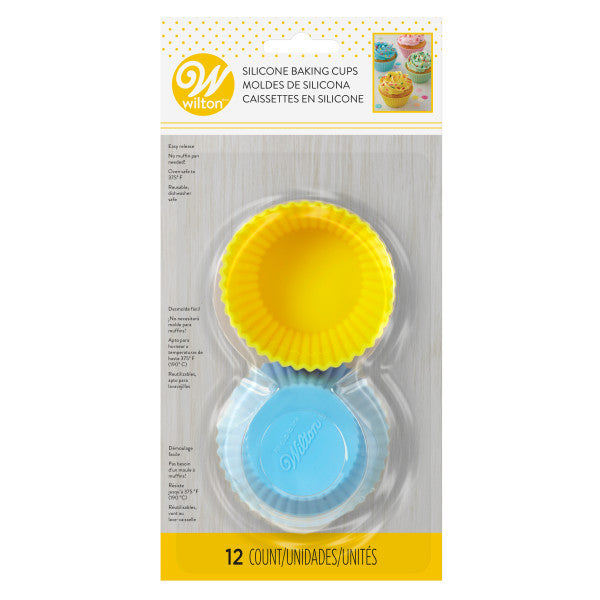 Wilton Round Silicone Baking Cups, 12-Count — Cake and Candy Supply